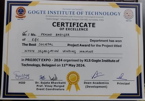 Prasad Badiger On Linkedin Bestsocietalprojectaward