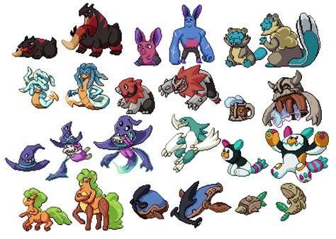 Fake Eeveelutions Sprites