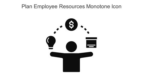 Plan Employee Resources Monotone Icon Icon In Powerpoint Pptx Png And Editable Eps Format PPT