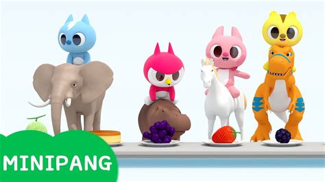 Aprende Colores Con Miniforce Comiendo Comida En Un Plato Color Play Mini Pang TV D Play