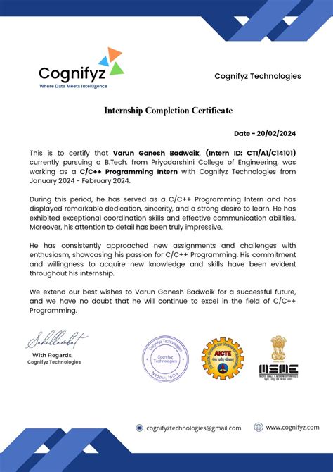 Varun Badwaik On Linkedin Cprogramming Cplusplus Certified