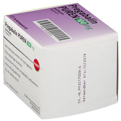 Pregabalin Puren 100 Mg 56 St Mit Dem E Rezept Kaufen Shop Apotheke