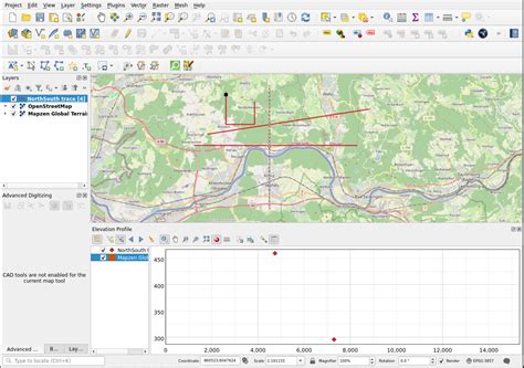 New Elevation Profile Doesnt Plot On Northsouth And Eastwest Traces · Issue 51196 · Qgis