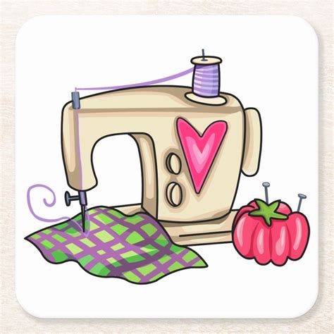 Cartoon Sewing Machine Drawing Easy Coloring Earth