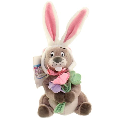 Disney Bean Bag Plush Easter Bunny Gopher Winnie The Pooh 9 Inch