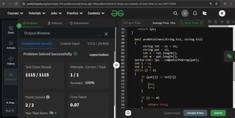 Kris Mehra On Linkedin Gfg160 Geekstreak2024 Dsa Problemsolving