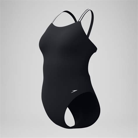 Womens V Class Active Back Swimsuit Blackgrey Speedo Uk