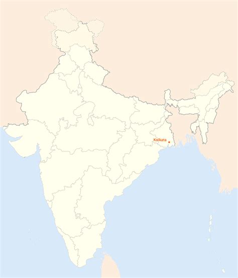 Location Map Of Kolkata MapSof Net