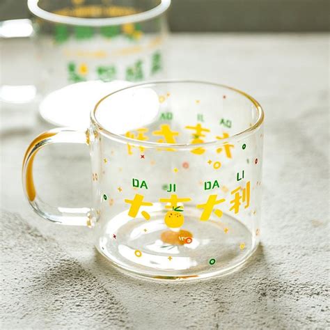 420ml 크리스탈 핸들 머그잔 만화 우유 커피 귀리 컵 사무실 홈 커플 워터 컵 주방 Drinkware 생일 선물
