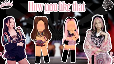 BLΛƆKPIИK How You Like That outfit codes links in Roblox Lina Devil YouTube