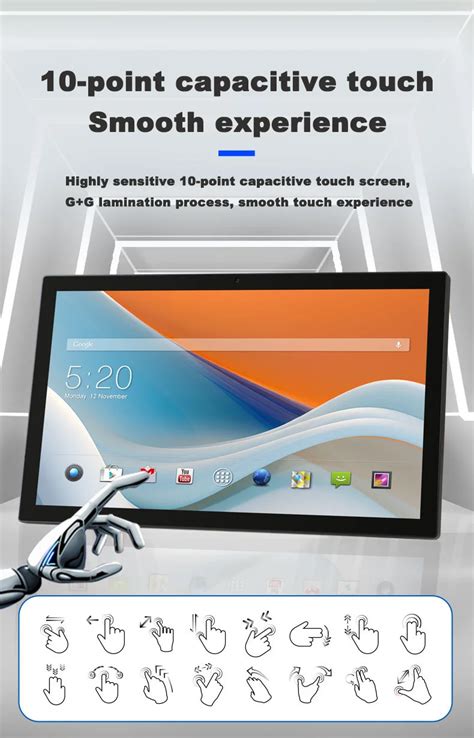 Тонкий дизайн 14 15 6 дюймов Android 14 Poe планшет Rk3576 8g 128g