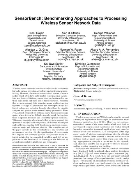 pdf sensorbench benchmarking approaches to processing wireless