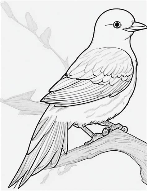 아이들을 위한 귀여운 새 색칠하기 프리미엄 사진