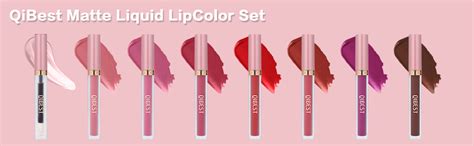 Qibest 7pcs Matte Liquid Lipstick And 1pcs Lip Plumper