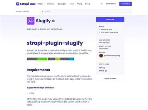Strapi Plugin Slugify By Strapi Community A Undefined Template Built At Lightspeed