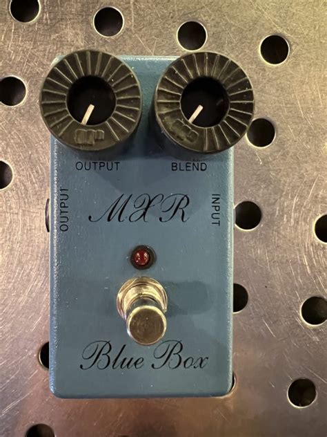 Mxr Blue Box Script Logo Reissue Rare Guitar