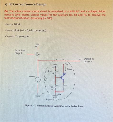 solved a dc current source design q4 the actual current