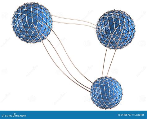 Network Abstract 3d Concept Stock Illustration Illustration Of Data