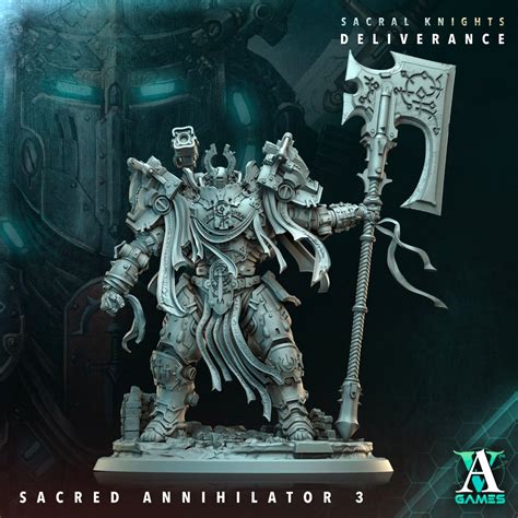 Sacred Annihilator Mech 3 Poses Grey Knights Black Templars Stormcast