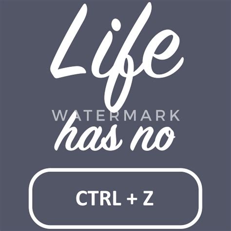 Life Has No Ctrl Z Mens 5050 T Shirt Spreadshirt