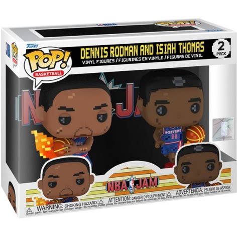 Figurine Funko Pop Dennis Rodman And Isiah Thomas 8 Bit Nba 0