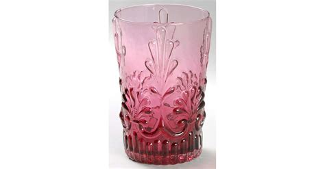 Adams Cranberry 10 Oz Flat Tumbler By Pilgrim Glass Replacements Ltd