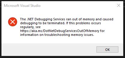Debugging Services Ran Out Of Memory Issue Microsoft DockerTools GitHub