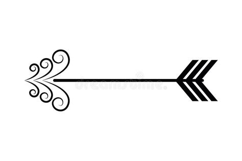 Arrow Elegant Sharp Edge Design Stock Vector Illustration Of Vintage Ornamental 364311132