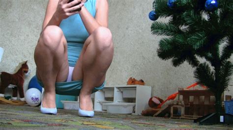 Upskirt And Xmas Tree Playful Bunny Clips4sale