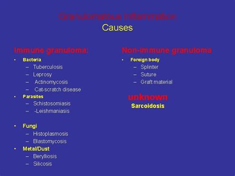 Granulomatous Inflammation Granulomatous Inflammation A Granuloma Is A