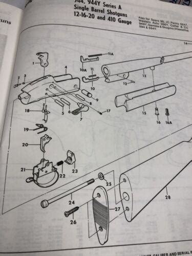Exploded View Springfield Model 944944y Series A Sigle Barshtg1216