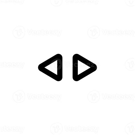 Diseño De Iconos De Flechas Izquierda Y Derecha Elemento Básico De Diseño De Interfaz Ui Ux