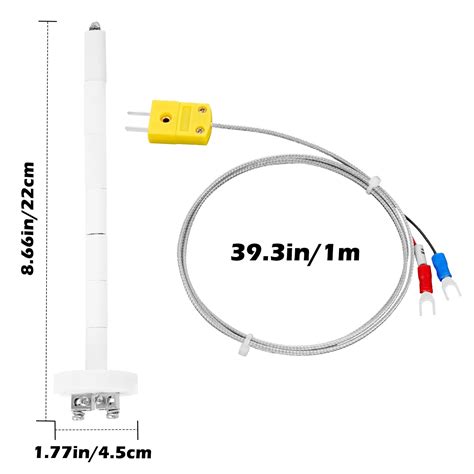 K Type Thermocouple Block Ceramic Kiln Insulator Kiln Sensor Probe Measuring Temperature To