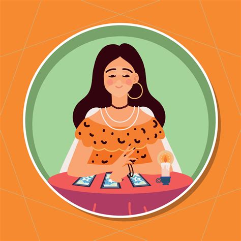 Mystic Woman Oracle 11127503 Vector Art At Vecteezy