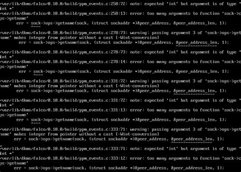 Driver Fails To Compile On Fedora Issue Draios Sysdig Github