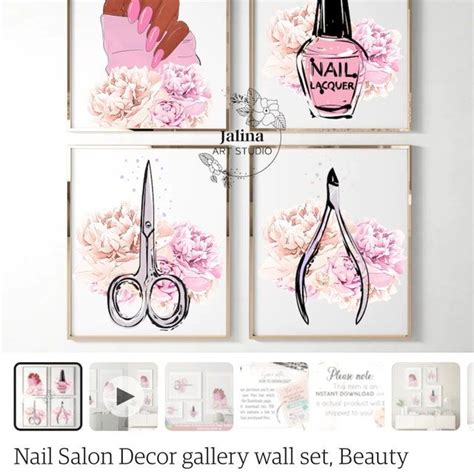 Hair Salon Wall Art Gallery Wall Set Of 4 Prints For Hair Etsy