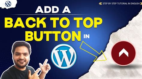 How To Add Back To Top Button In Wordpress 2024 Quick And Easy 🔥
