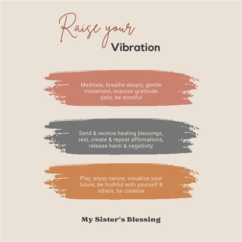 Raise Your Vibration Welcome To My Sisters Blessing