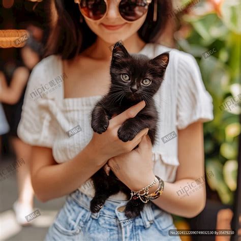 Ai创作图怀中的萌猫 黑猫欣赏日 抱猫咪的女孩 通身全黑小猫 抱着猫咪的女孩 小黑猫咪 抱着她的宠物猫 抱猫咪 抱猫的女孩 喵星人女孩 小猫咪形象 深色萌猫 抱着猫的小女生 俯拍小黑猫 网红