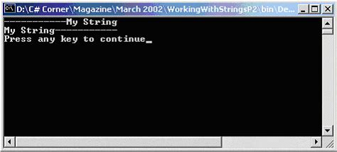 Working With Strings In VB NET