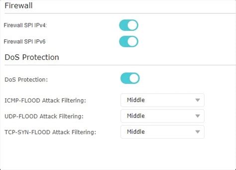 tutorial tp link archer c20 ac750 firewall and dos protection