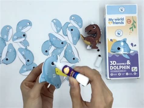 Bell Toys ไดโนเสาร์ สัตว์ จิ๊กซอว์กระดาษ ของเล่นเด็ก ปริศนา 3 มิติ ของ