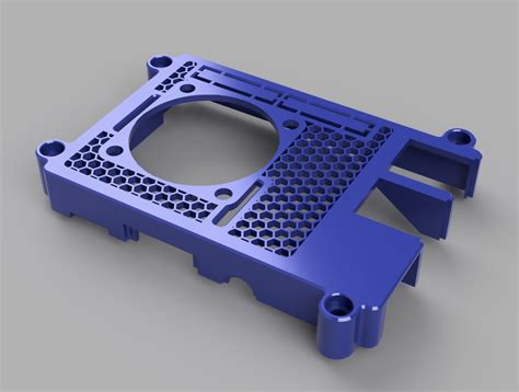 Free 3d File 40mm Fan Top Case For Raspberry Pi 3b Case By Mkellsy