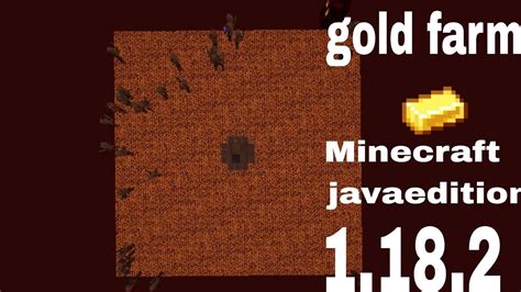 Gold Farm In Minecraft Java Edition Version 1 18 2 YouTube