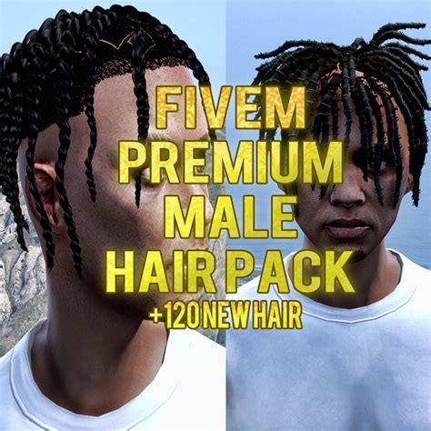 Fivem Premium Male Hair Pack Add On Fivem Ready Optimized High Quality