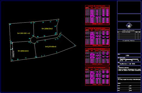 Fraccionamiento En DWG KB Librería CAD