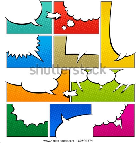 High Detail Vector Mockup Typical Comic Stock Vector Royalty Free