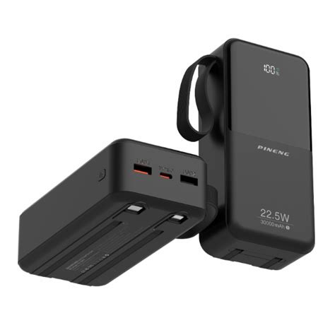 Phandco Pc Depot Pineng 30000mah Power Bank Black Pn 799pd