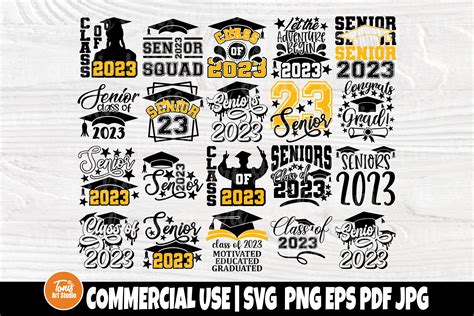 Graduation Svg Bundle Senior 2023 Svg Class Of 2023 Svg Graduate