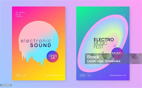 댄스 파티 세트용 인디 이펙트 재미있는 트랜스 이벤트 잡지 템플릿의 배경 전기 및 카니발 레이아웃 핑크와 블루 댄스 파티 Dj에